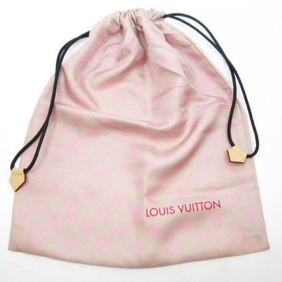 Louis Vuitton | Bags | Authentic Louis Vuitton Drawstring Bag Pink Silk ...